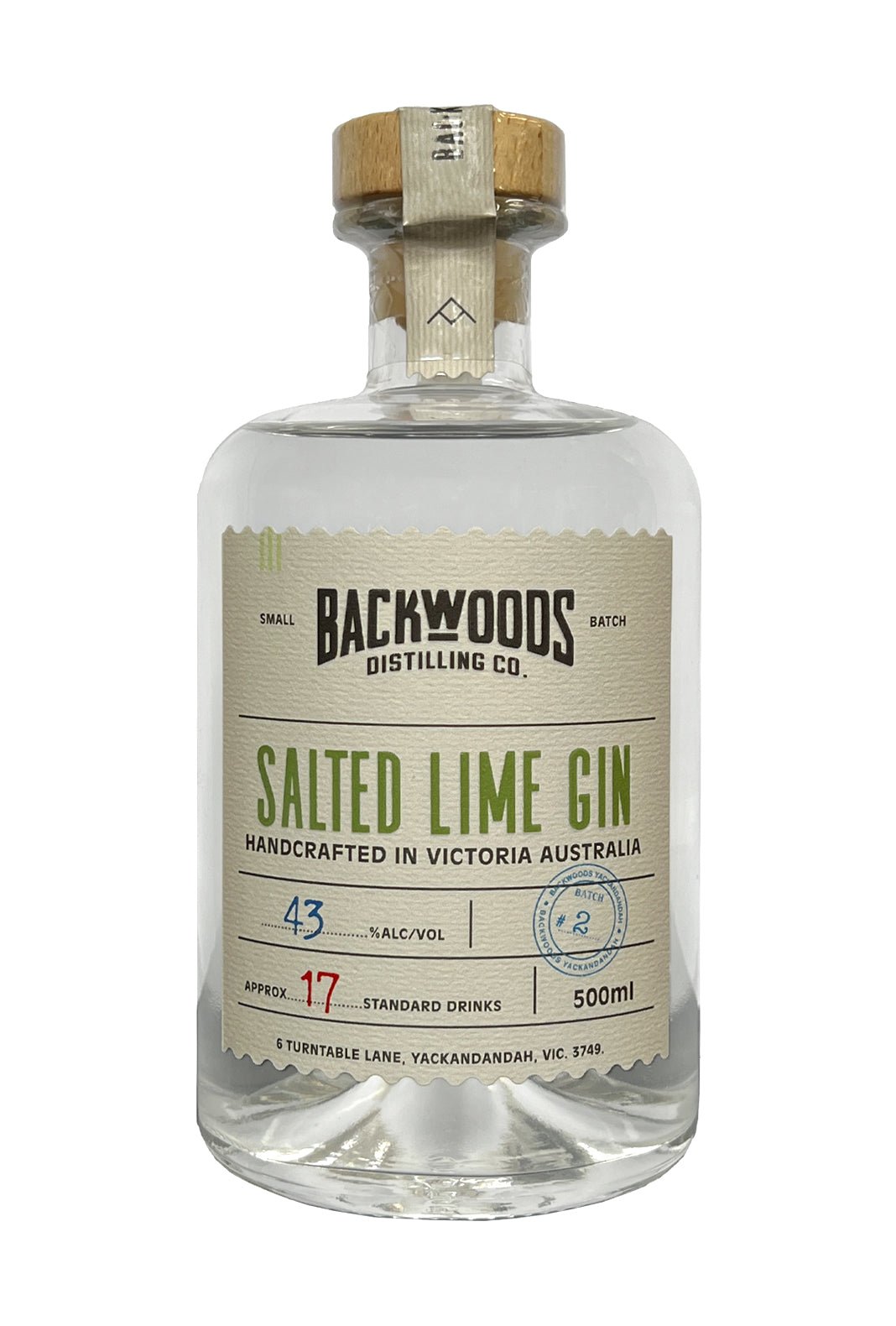 Backwoods Salted Lime Gin 43% 500ml – Sense of Taste