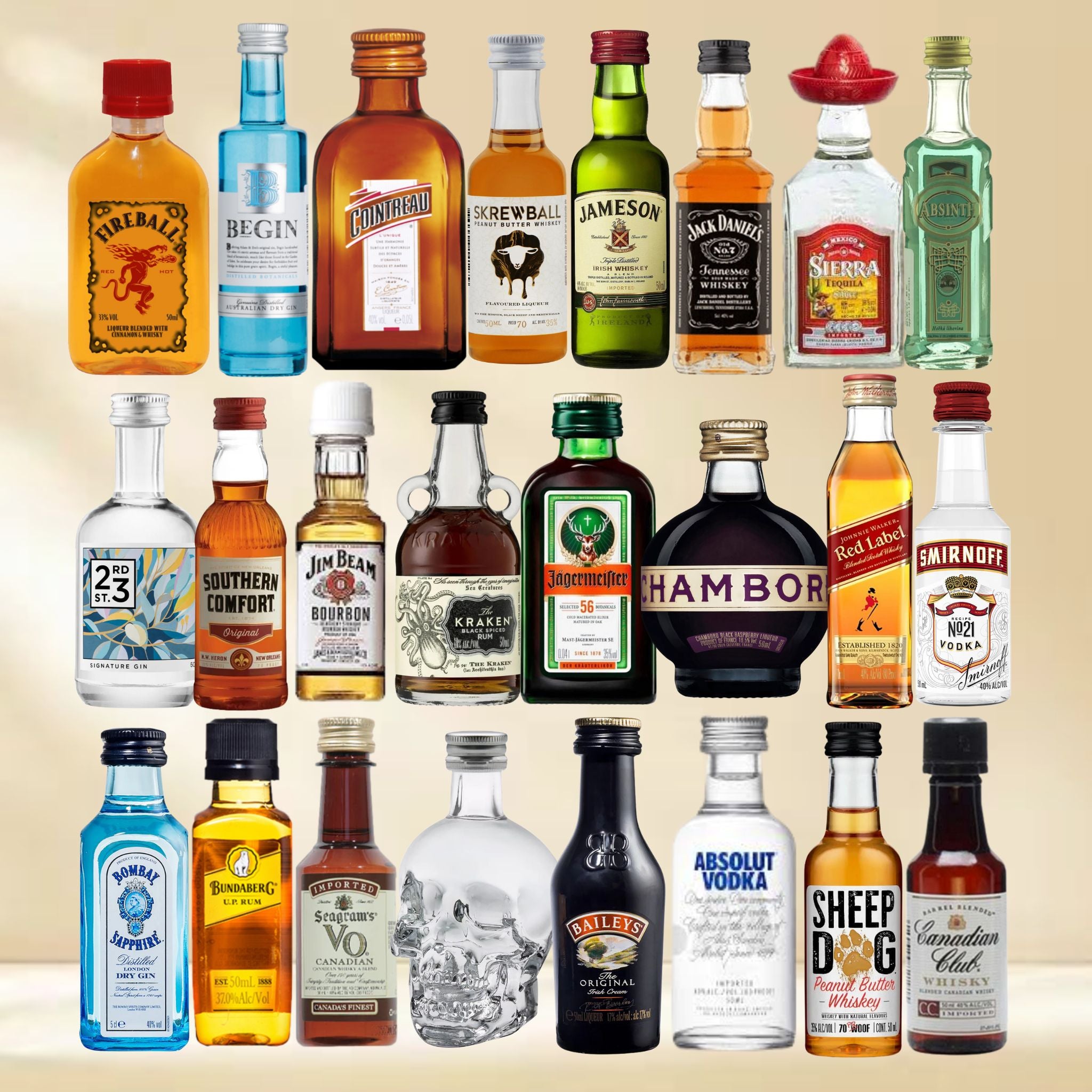 Mini Spirits Hamper | Mini Liquor Bottles – Sense of Taste