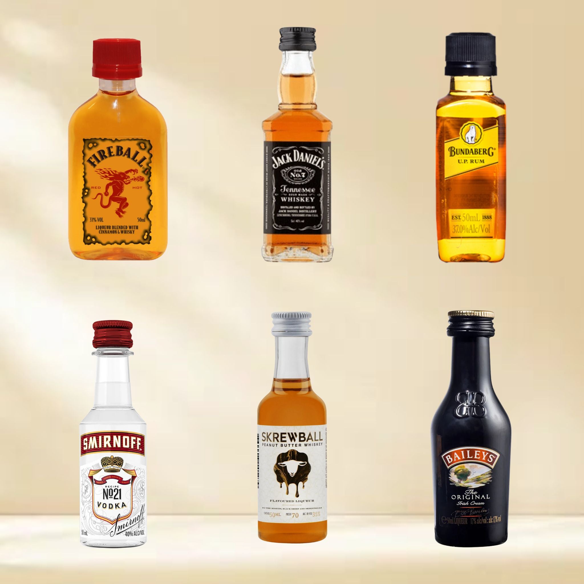 Miniature Alcohol Bottles 6PK | Mini Spirits – Sense of Taste