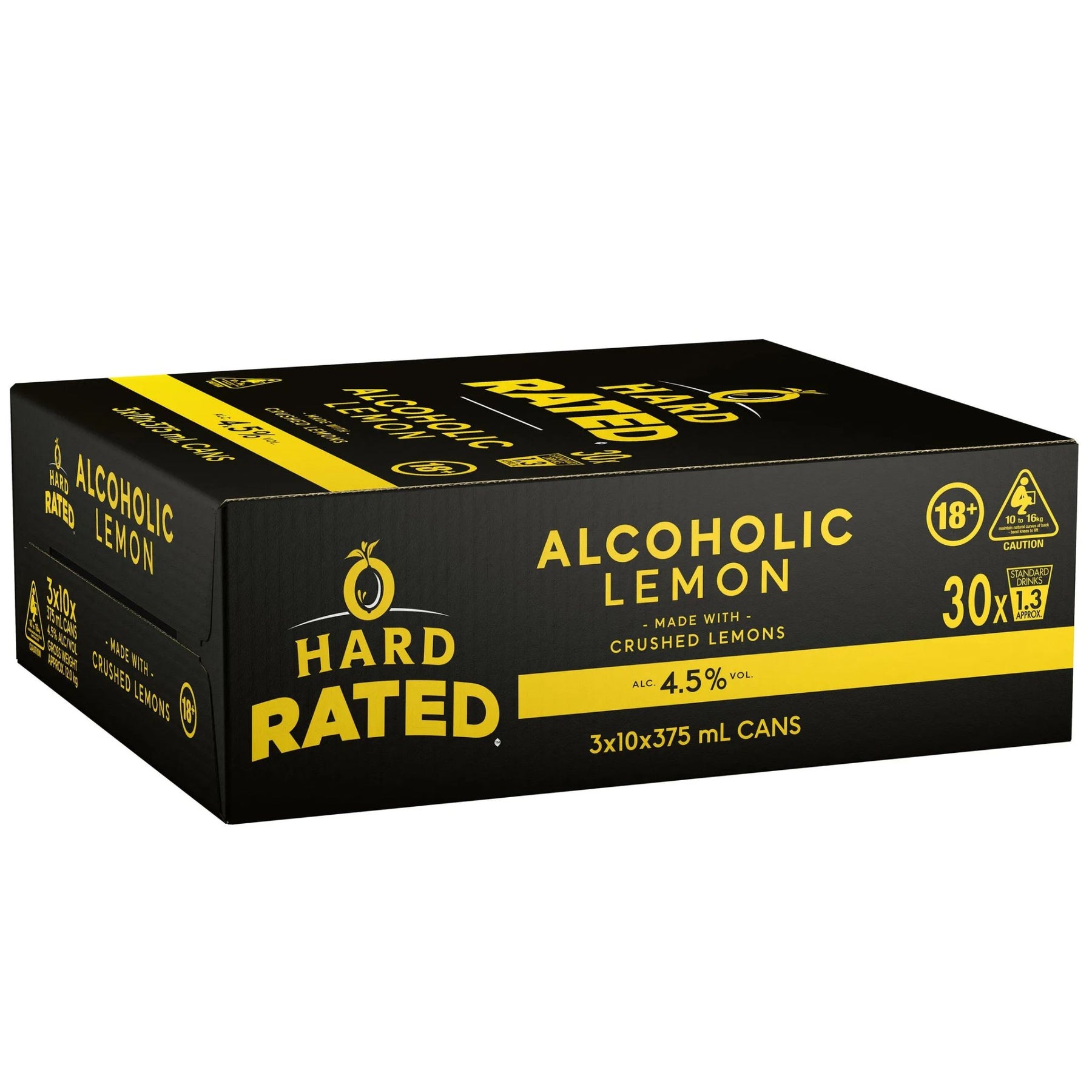 Hard Rated Lemon Can 375ml 30pk – Sense of Taste