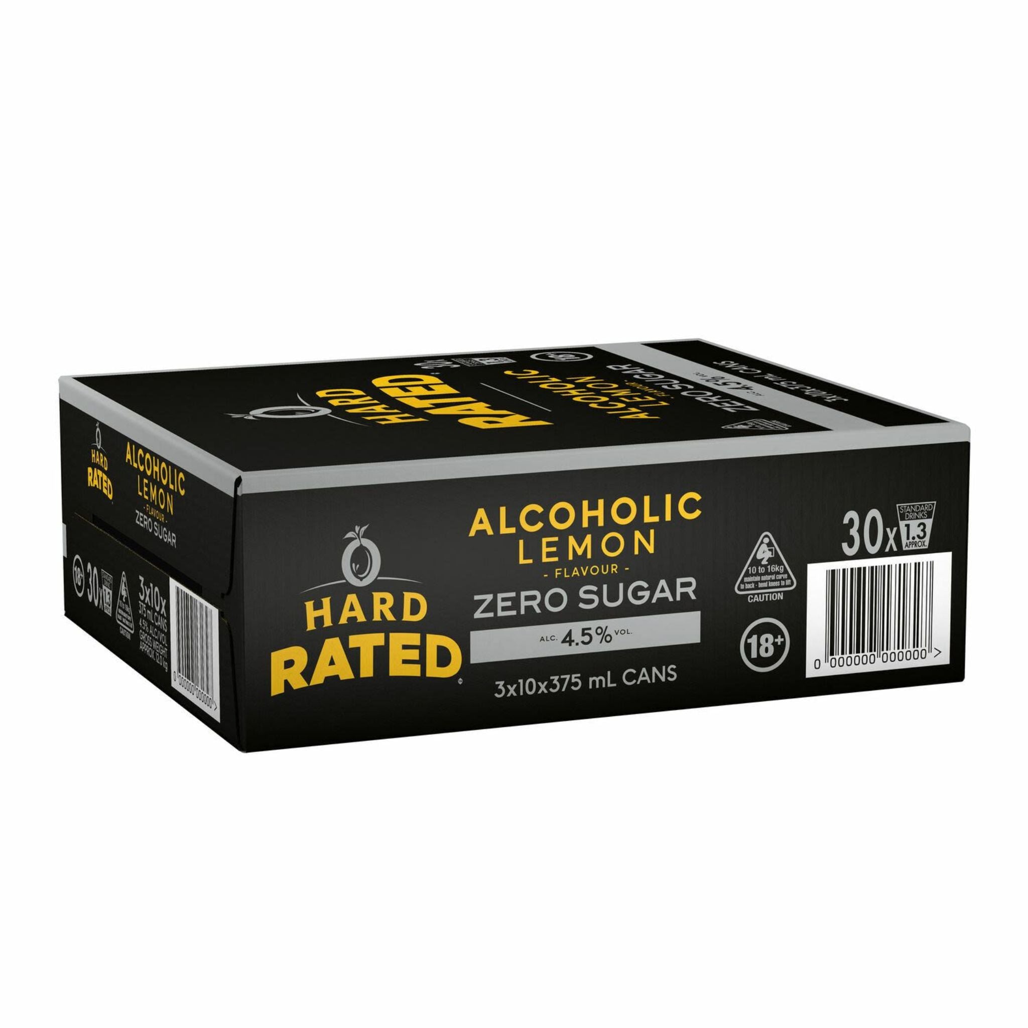 Hard Rated Zero Sugar Lemon Can 30pk – Sense of Taste