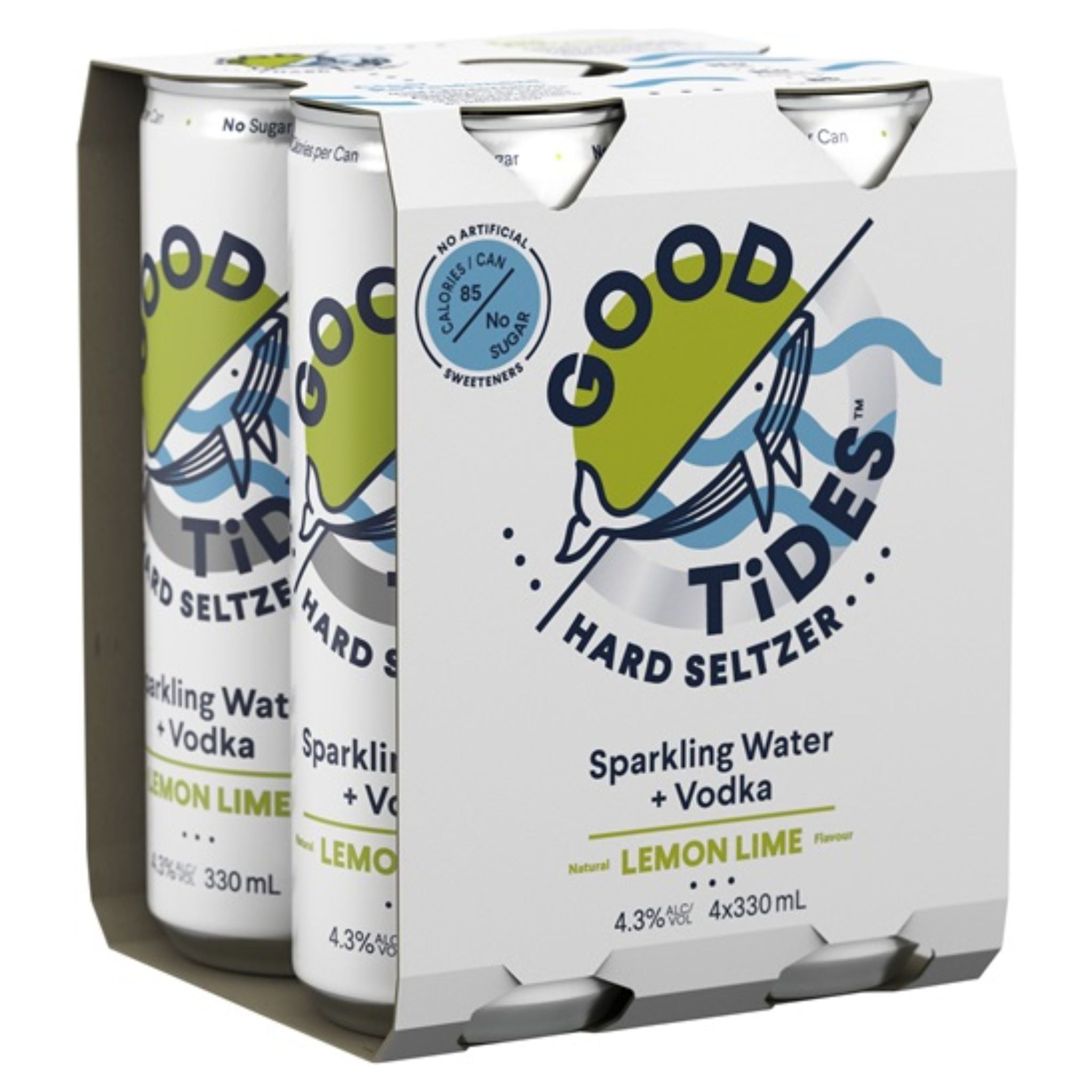 Good Tides Hard Seltzer Lemon Lime 4pk – Sense of Taste