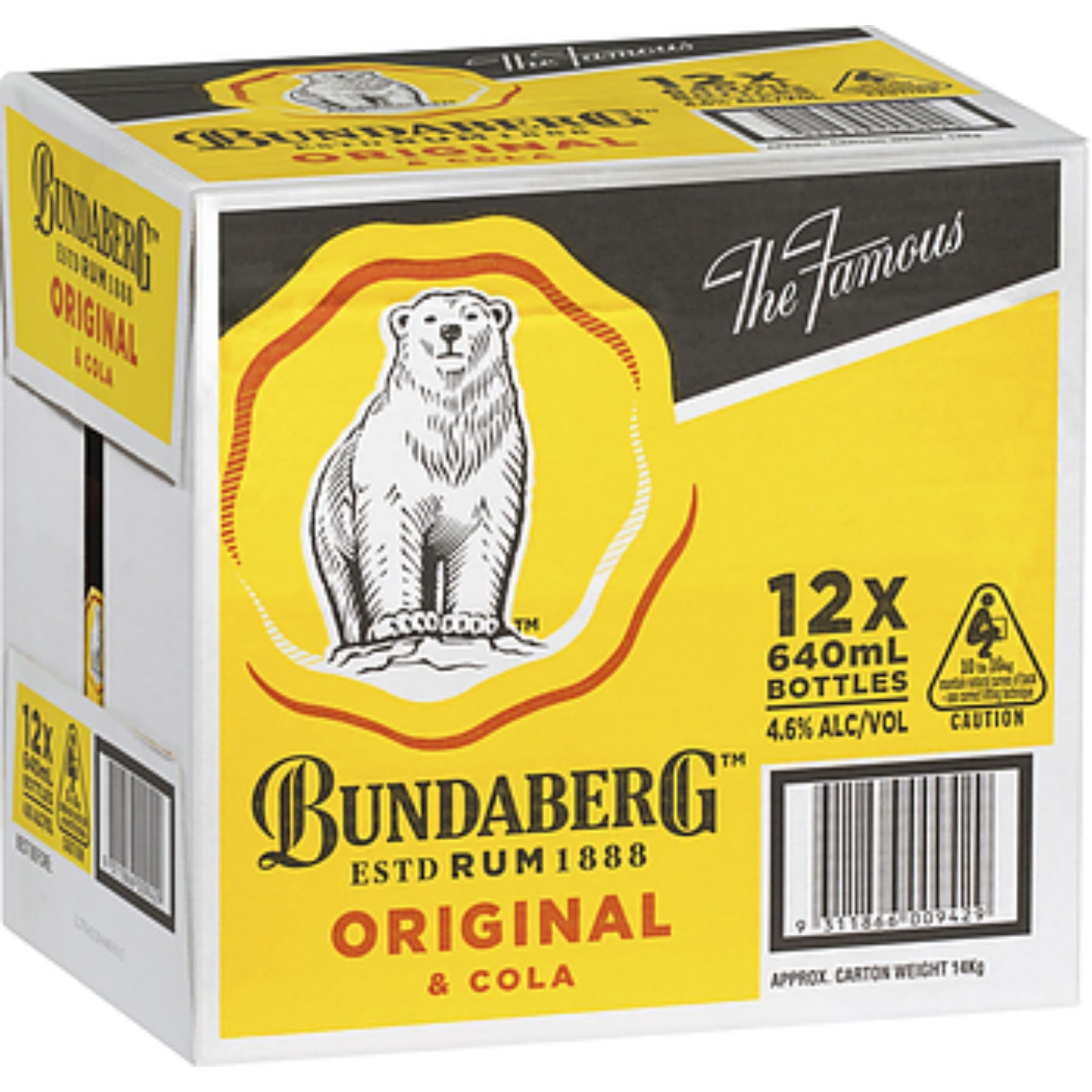 Bundaberg Rum & Cola 640ml 12pk – Sense of Taste