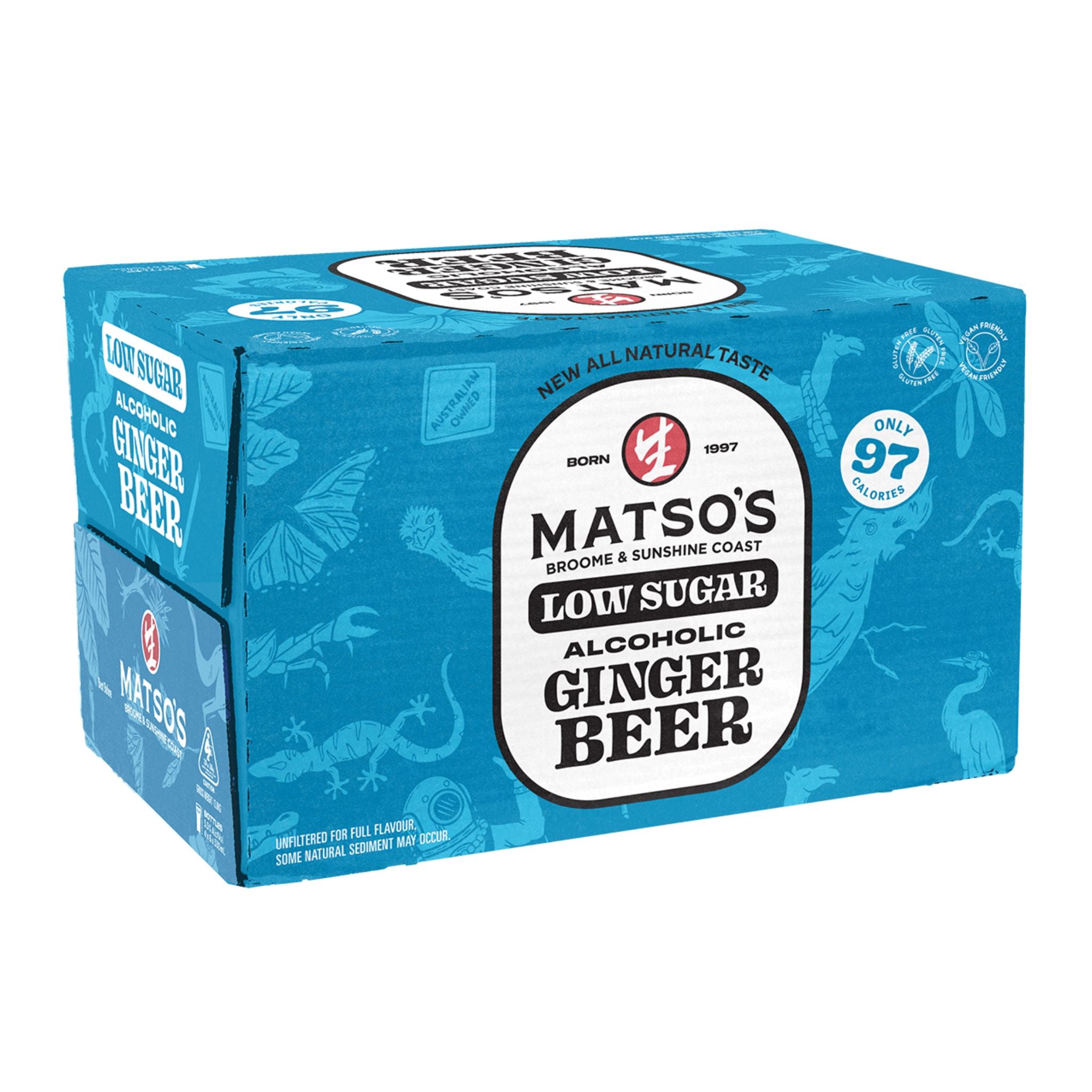 Matso's Ginger Beer Low Sugar Stub 24pk – Sense of Taste