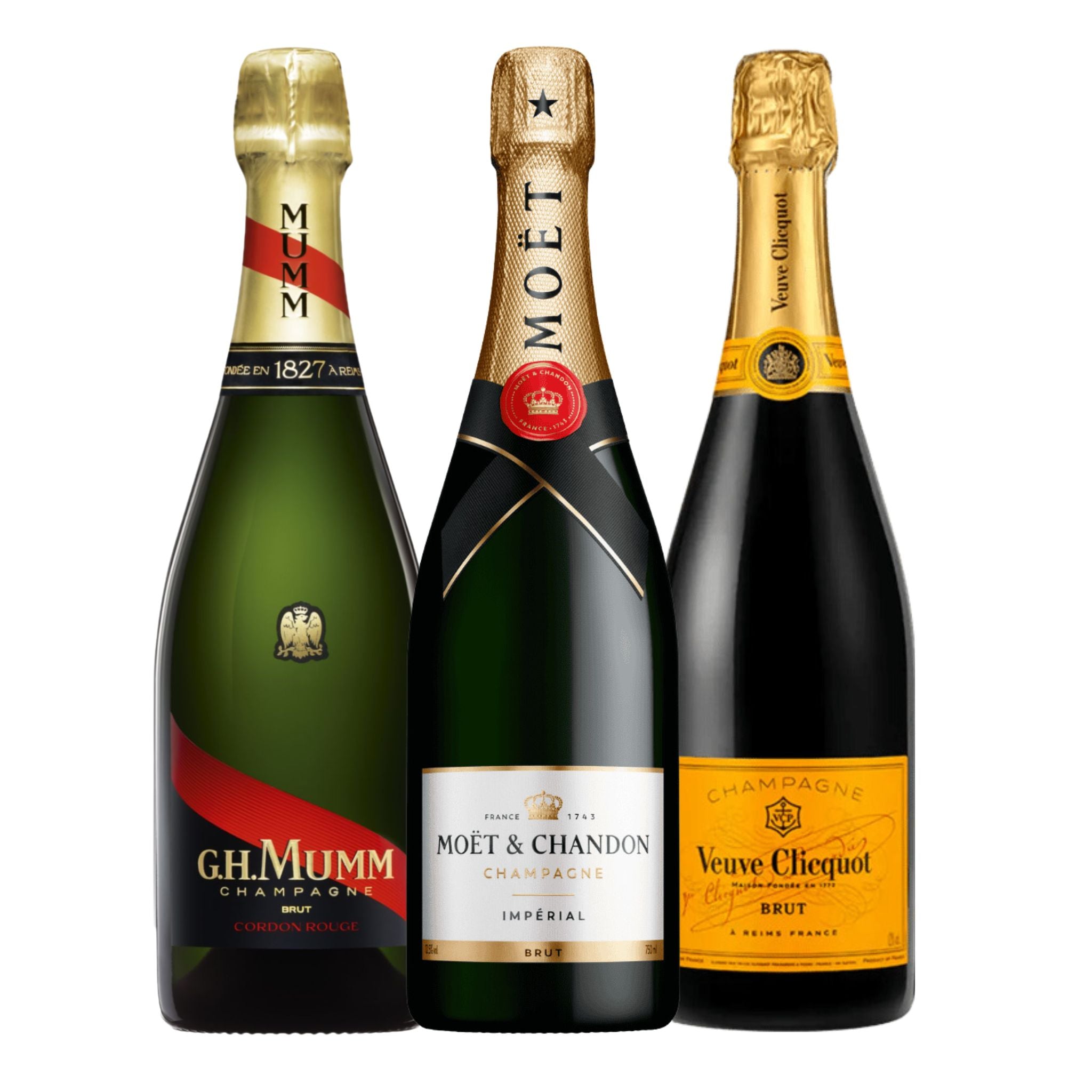 Champagne Classics 3PK | GH Mumm, Moët & Chandon Imperial, Veuve ...
