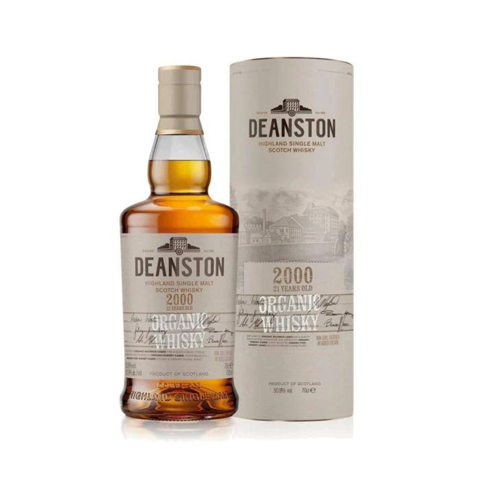 Deanston 2000 21 Year Old Fino Cask Finish Organic Single Malt Scotch ...