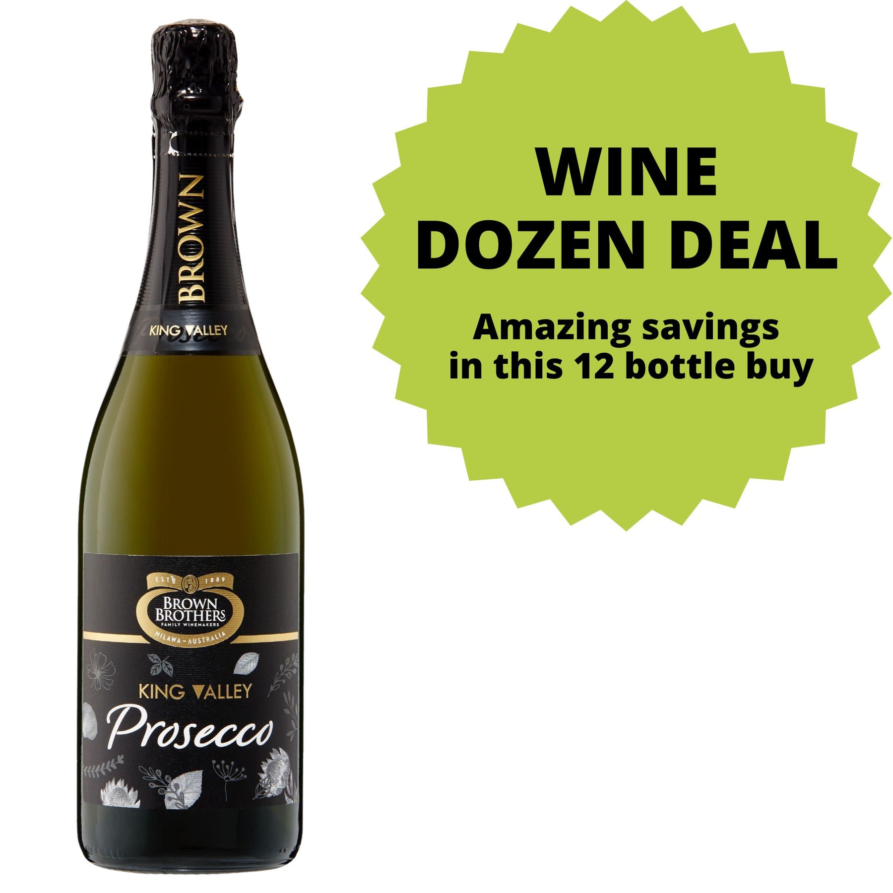 Brown Brothers Prosecco NV DOZEN DEAL | Sense of Taste, Brisbane's Top Liquor Store
