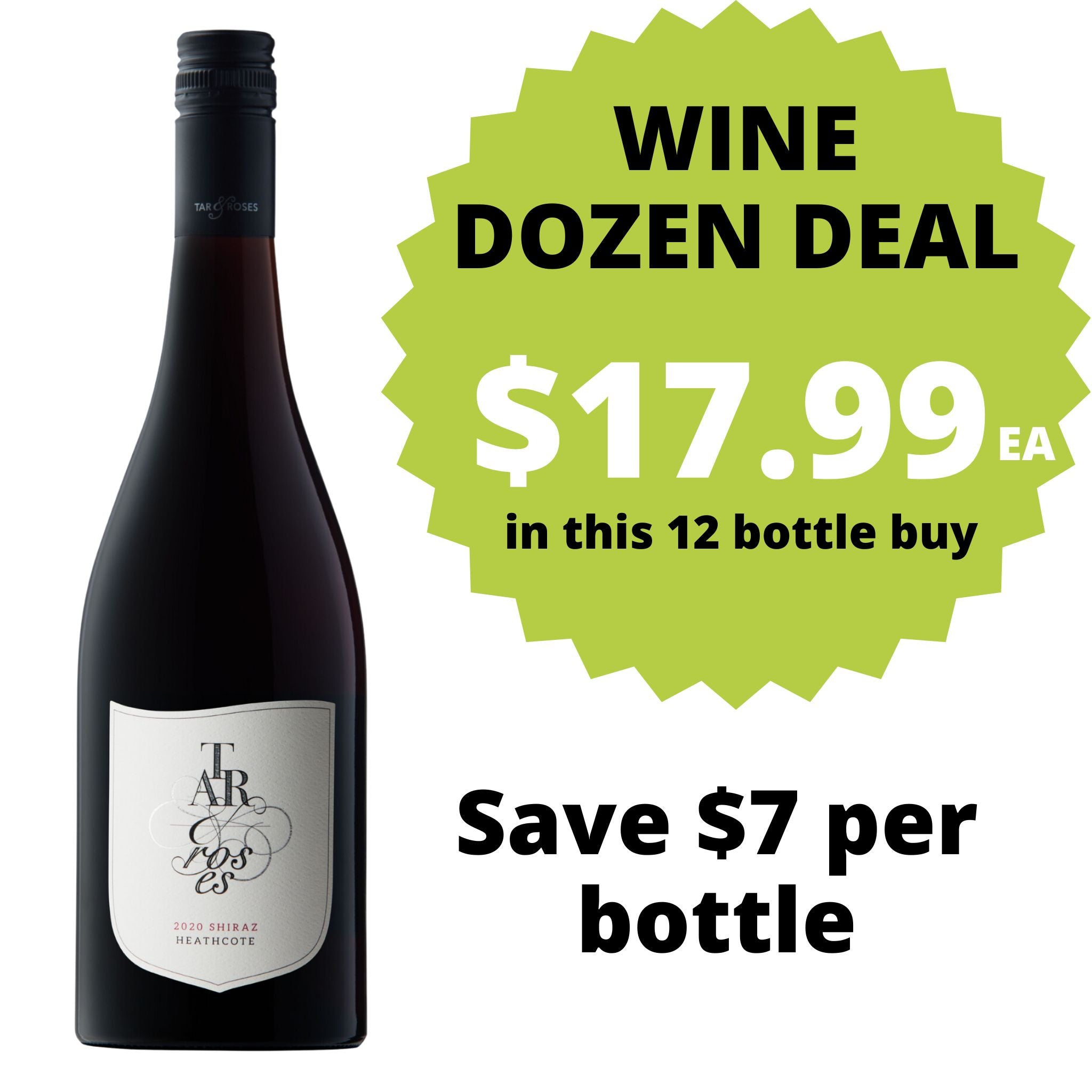 Tar & Roses Shiraz DOZEN DEAL | Sense of Taste, Brisbane's Top Liquor Store