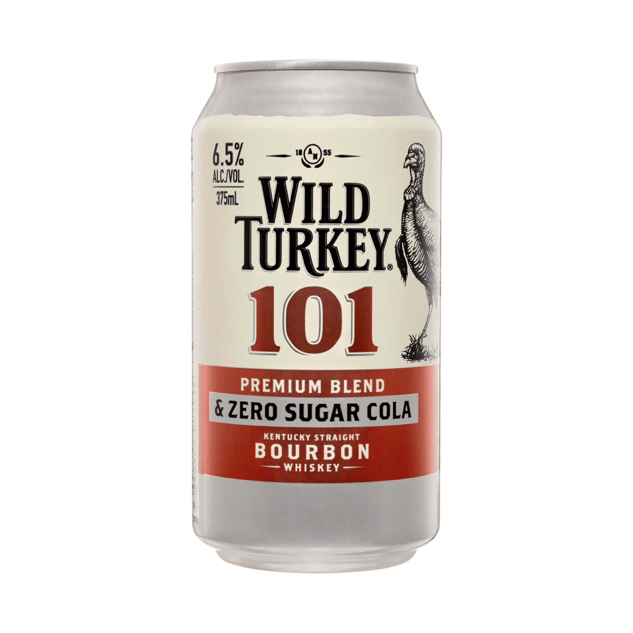 Wild Turkey 101 Bourbon & Zero Sugar Cola 6.5% 10PK Cans 375ml – Sense ...