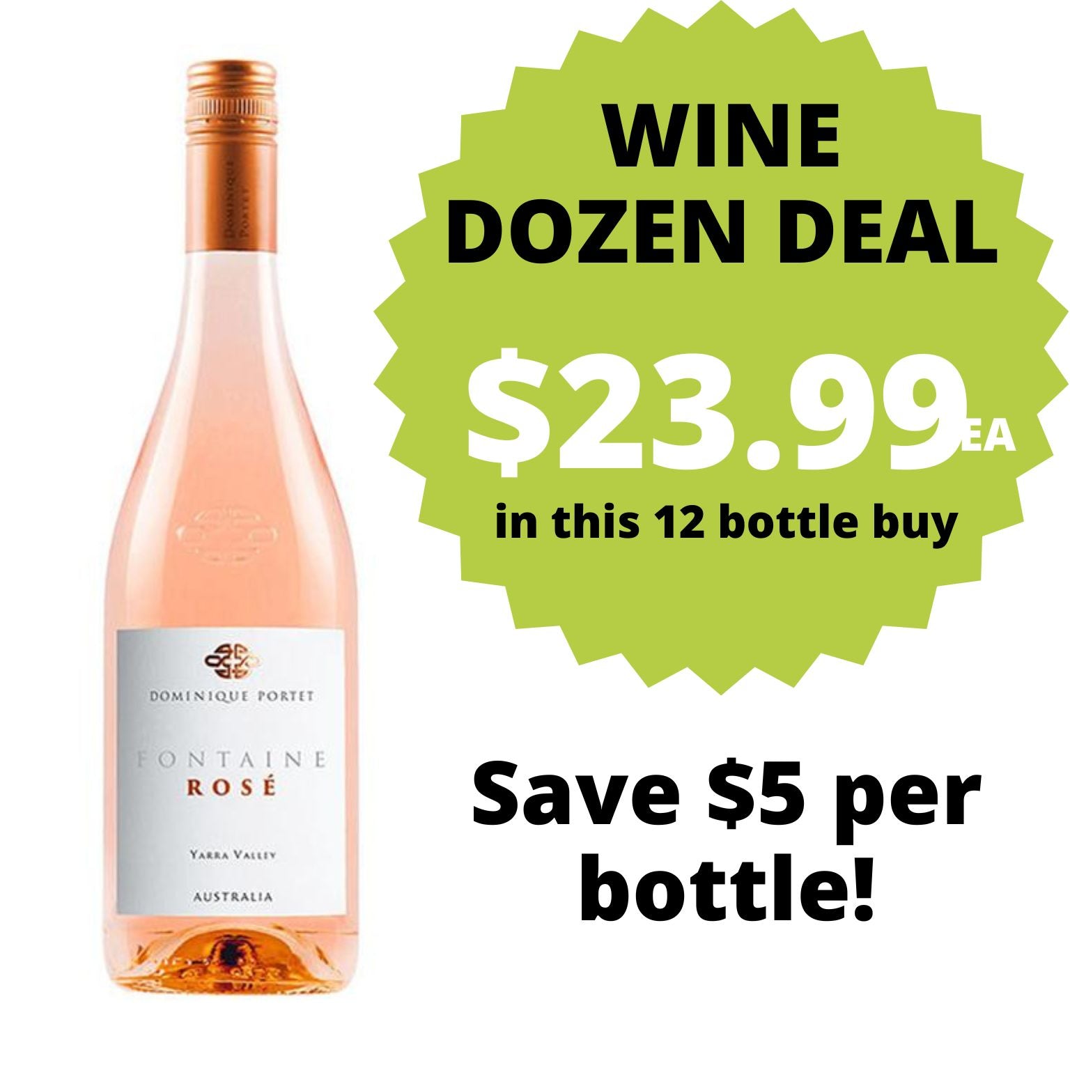 Dominique Portet Fontaine Rosé DOZEN DEAL | Sense of Taste, Brisbane's ...