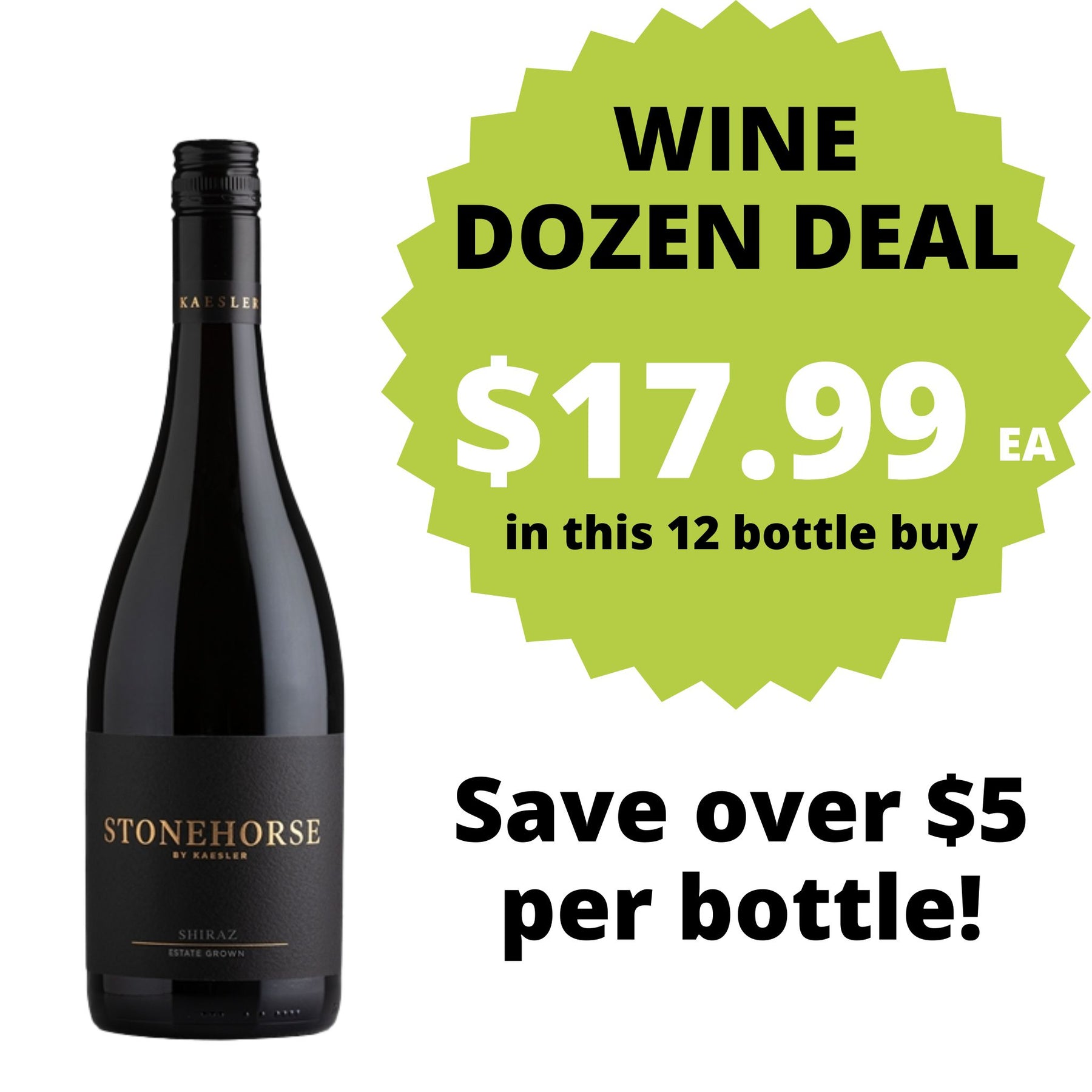 Kaesler Stonehorse Shiraz DOZEN DEAL – Sense of Taste