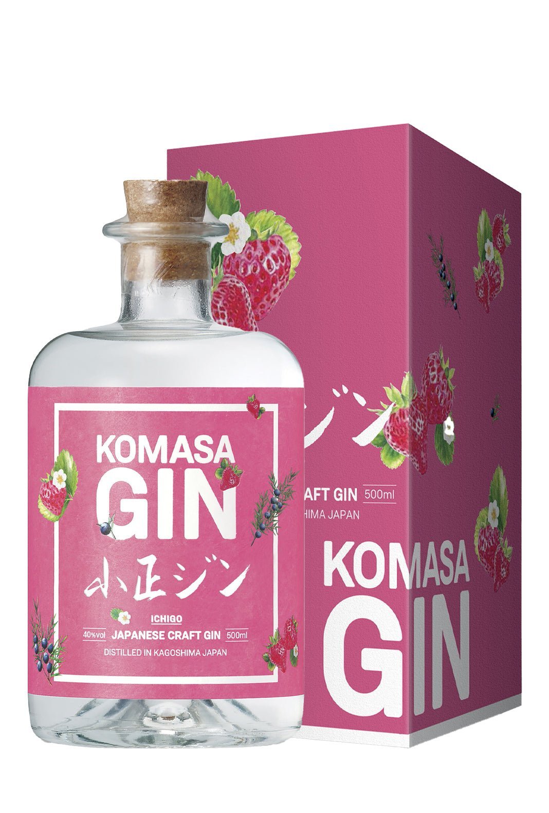 Komasa Ichigo Kagoshima Strawberry Gin 45% 500ml – Sense of Taste