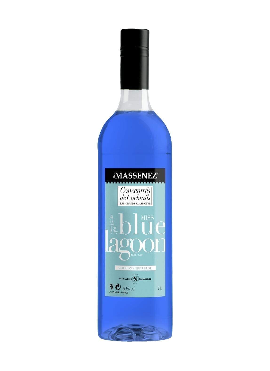Massenez Cocktail Concentrate Blue Lagoon (Cointreau, Blue Curacao, Li ...