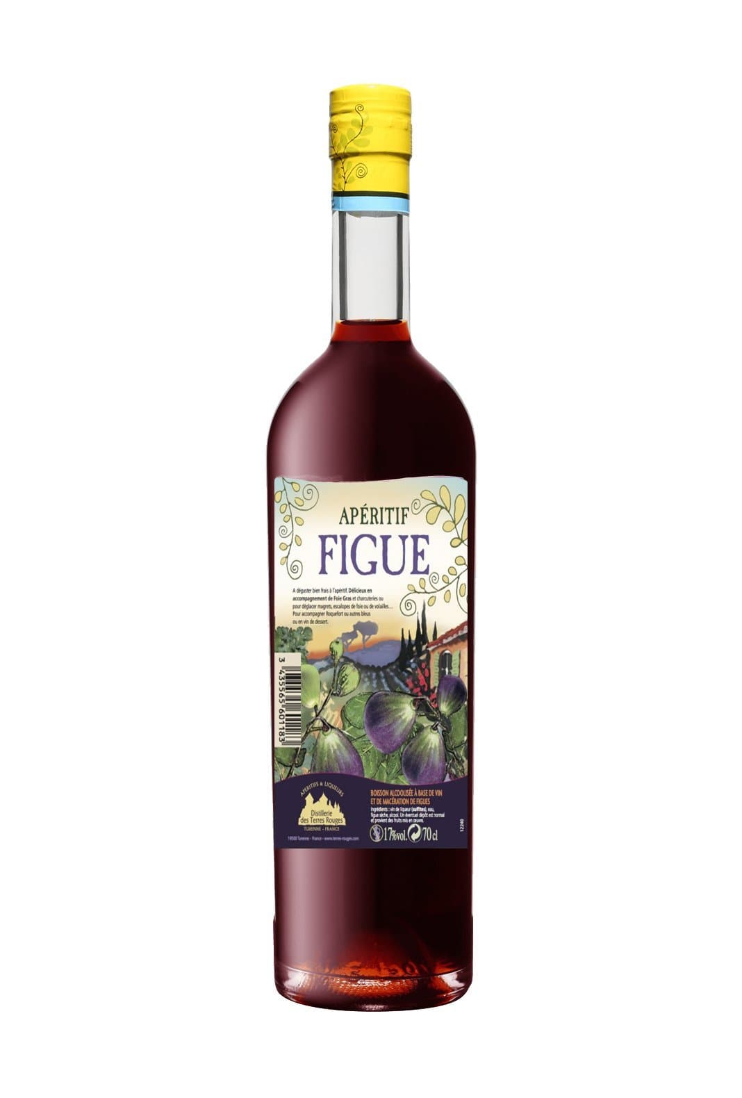 Vedrenne-Terres Rouge Aperitif Figue (Fig) 17% 700ml – Sense of Taste
